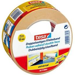 Tesa universal 56172 doppelseitiges Klebeband 50,0 mm x 25,0 m, 1 Rolle