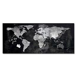 Sigel Glas-Magnettafel artverum® 130,0 x 55,0 cm World-Map