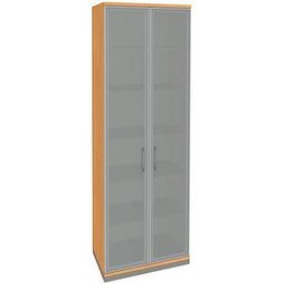 FM Aktenschrank Oldenburg, 4260429767939 buche, Acrylglas satiniert 5 Fachböden 80,0 x 44,2 x 222,1 cm