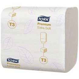 Tork Einzelblatt-Toilettenpapier T3 Premium Extra Soft 2-lagig, 7.560 Tücher