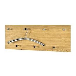 HAKU Möbel Wandgarderobe 15613 eiche Holz 7 Haken 80,0 x 30,0 cm