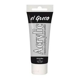 Kreul el Greco Acrylfarbe silber 75,0 ml