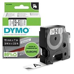 Dymo Schriftband D1 S0720830, 19 mm schwarz auf weiß