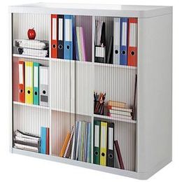 PAPERFLOW easyOffice Rollladenschrank Ordner ohne Fachböden 110,0 x 41,5 x 104,0 cm