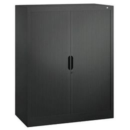 C+P CP Omnispace Rollladenschrank schwarzgrau 2 Fachböden 120,0 x 42,0 x 123,0 cm