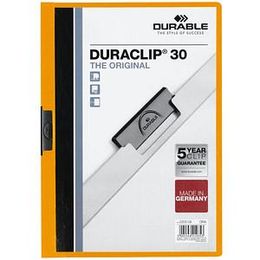 25 Durable Klemmhefter DURACLIP orange