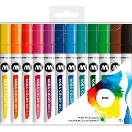 MOLOTOW Aqua Color Basic Set 1 Brush-Pens farbsortiert, 12 St.