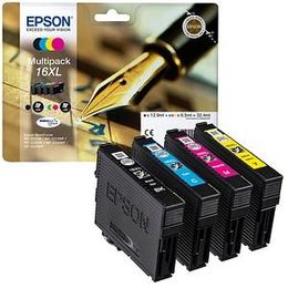 Epson 16XL / T1636XL schwarz, cyan, magenta, gelb Druckerpatronen, 4er-Set