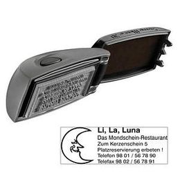 Colop Textstempel, individualisierbar EOS Stamp Mouse 30 selbstfärbend schwarz mit Logo