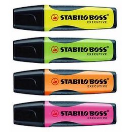 Stabilo BOSS EXECUTIVE Textmarker farbsortiert, 4 St.