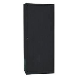 Bisley Rollladenschrank schwarz 4 Fachböden 80,0 x 43,0 x 198,0 cm