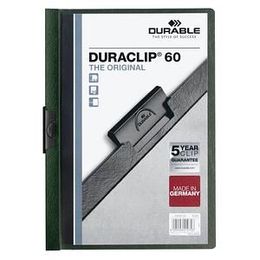 25 Durable Klemmhefter DURACLIP dunkelgrün