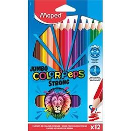 Maped COLOR'PEPS STRONG Jumbo Buntstifte farbsortiert, 12 St.