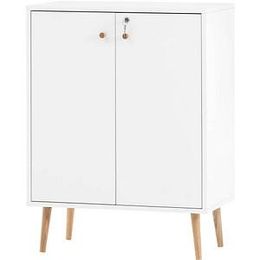 MÖBELPARTNER MÖBELPARTNER Aktenschrank Jonte, 150577 kreideweiß 1 Fachboden 65,2 x 39,0 x 86,5 cm