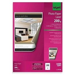 Sigel Fotopapier LP344 DIN A4 glänzend 200 g/qm 200 Blatt