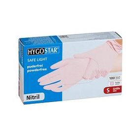 Hygostar unisex Einmalhandschuhe SAFE LIGHT rosa Größe S 100 St.