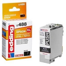 Edding EDD-488 schwarz Druckerpatrone kompatibel zu EPSON 27XL / T2711XL