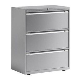 Bisley Essentials Hängeregistraturschrank silber 3 Schubladen 80,0 x 47,0 x 100,0 cm