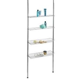 Wenko Teleskopregal Ellera silber 71,0 x 20,0 x 65,0 - 285,0 cm