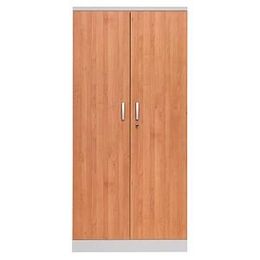 Gürkan Gürkan Stahlschrank 100109 lichtgrau, erle 92,0 x 42,0 x 195,0 cm, aufgebaut