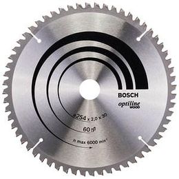 Bosch Optiline Wood Kreissägeblatt 254,0 mm, 60 Zähne