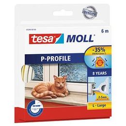 Tesa Tesamoll® P-Profil Fenster-Dichtungsband weiß 9,0 mm x 6,0 m 1 St.