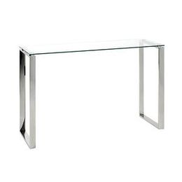 HAKU Möbel Konsolentisch Glas silber 120,0 x 40,0 x 78,0 cm