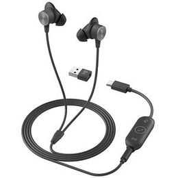 Logitech Zone Wired Earbuds USB-Headset schwarz, grau