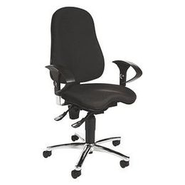 Topstar Bürostuhl Sitness® 10, SI59UG20 Stoff schwarz, Gestell chrom