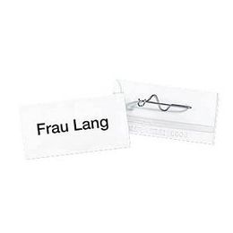 10 Durable Namensschilder mit Nadel 6,0 x 3,0 cm