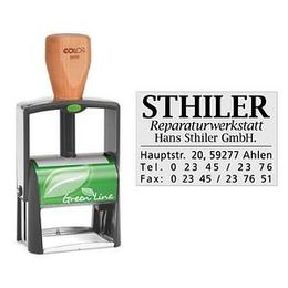 Colop Textstempel, individualisierbar Green Line 2300 selbstfärbend schwarz ohne Logo