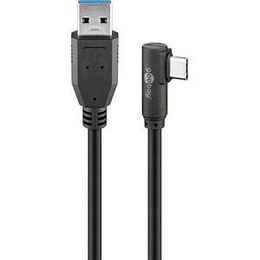 goobay USB C/USB 3.0 A Kabel 2,0 m schwarz