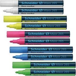 AKTION: Schneider Maxx 265 Kreidemarker farbsortiert 2,0 - 3,0 mm, 5 St.