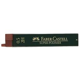 Faber-Castell SUPER-POLYMER Bleistiftminen schwarz 2H 0,5 mm, 12 St.