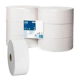 Tork Jumbo-Toilettenpapier T1 Universal 1-lagig Recyclingpapier, 6 Rollen