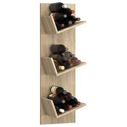 Vcm my home Weinregal Vinosi sonoma-eiche 33,0 x 25,6 x 106,5 cm