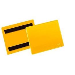 50 Durable Magnettaschen gelb 16,3 x 12,0 cm