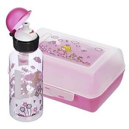 Emsa Kinder Trinkflasche & Lunchbox Prinzessin transparent