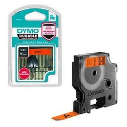 Dymo Schriftband D1 1978367, 12 mm schwarz auf orange