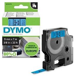 Dymo Schriftband D1 40916 S0720710, 9 mm schwarz auf blau