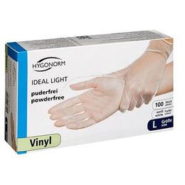 HYGONORM unisex Einmalhandschuhe IDEAL LIGHT weiß Größe L 100 St.