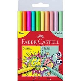 Faber-Castell Grip Filzstifte farbsortiert, 10 St.