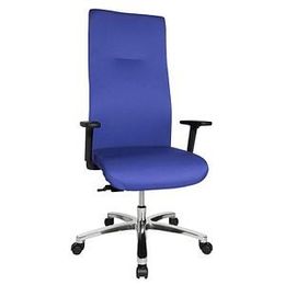 Topstar XXL Bürostuhl Big Star 30, BT390T W56 Stoff blau, Gestell alu