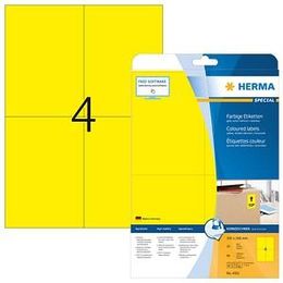 80 Herma Etiketten 4561 gelb 105,0 x 148,0 mm