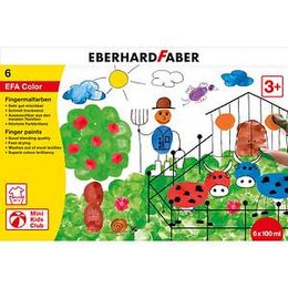 6 Eberhard Faber EFA Color Fingerfarben farbsortiert 6x 100,0 ml