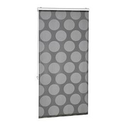 Relaxdays Duschrollo schwarz, grau 80,0 x 240,0 cm