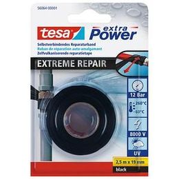 Tesa extra Power Extreme Repair Gewebeband schwarz 19,0 mm x 2,5 m 1 Rolle