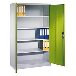 C+P CP Stahlschrank C 2000 Acurado 9480-000 S10758 lichtgrau, clowngrün 120,0 x 50,0 x 195,0 cm, aufgebaut