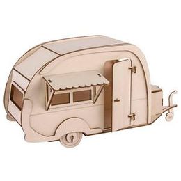 Rayher Holzbausatz Wohnwagen 40-tlg. beige