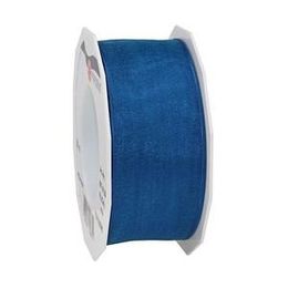 PRÄSENT PRÄSENT Geschenkband Four Seasons seidenmatt royalblau 40,0 mm x 25,0 m